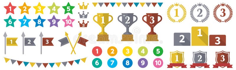 Rank Trophies Stock Illustrations – 192 Rank Trophies Stock ...