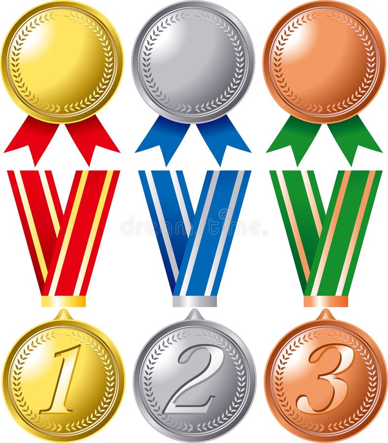 Ranking medal set stock illustration. Illustration of plurality - 23238605