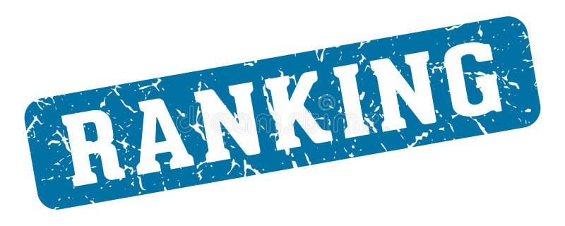 Ranking Rectangular Sign. Ranking Stamp Stock Vector - Illustration of ...