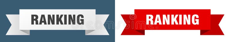 Ranking Banner Template. Ranking Ribbon Label Stock Vector ...