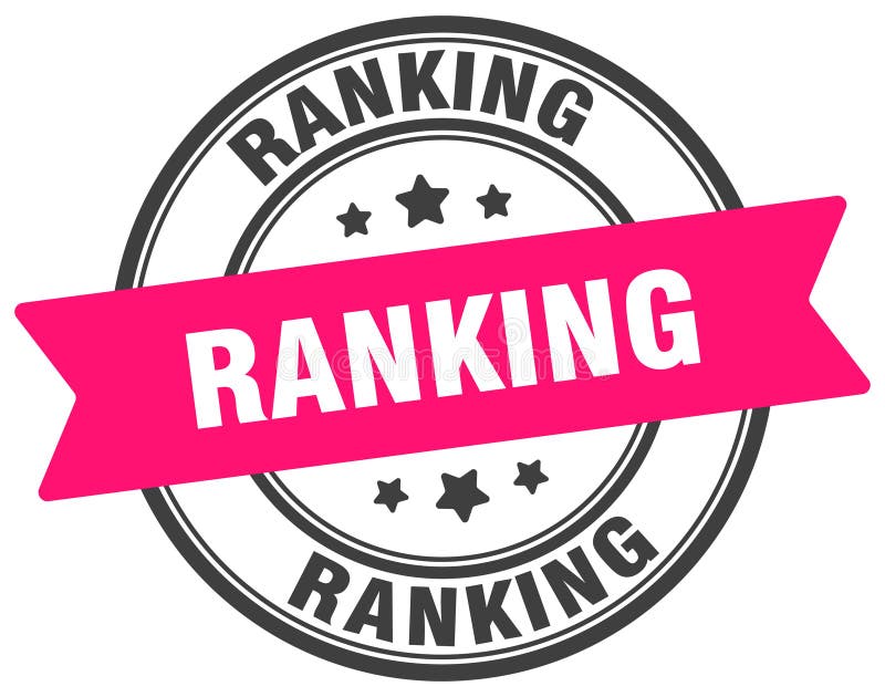 Ranking Stamp. Ranking Label on Transparent Background. Round Sign ...