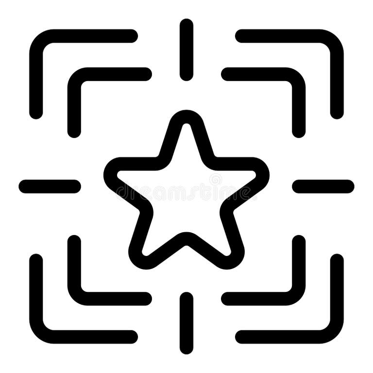 Ranking Target Icon, Outline Style Stock Vector - Illustration of rank ...