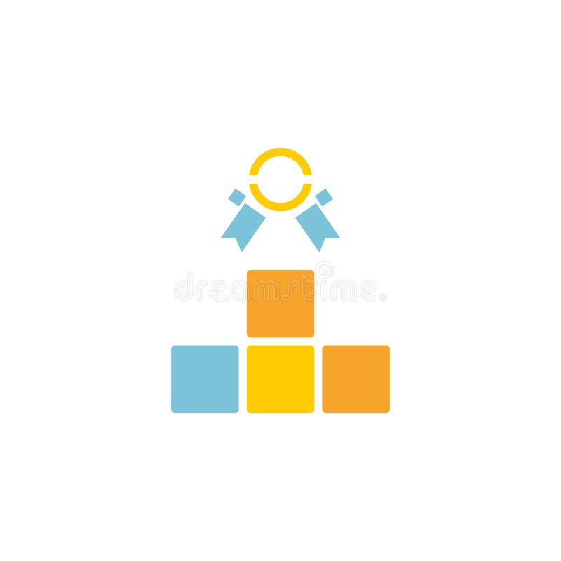 Ranking Vector Icon Logo Design Stock Vector - Illustration of rank ...