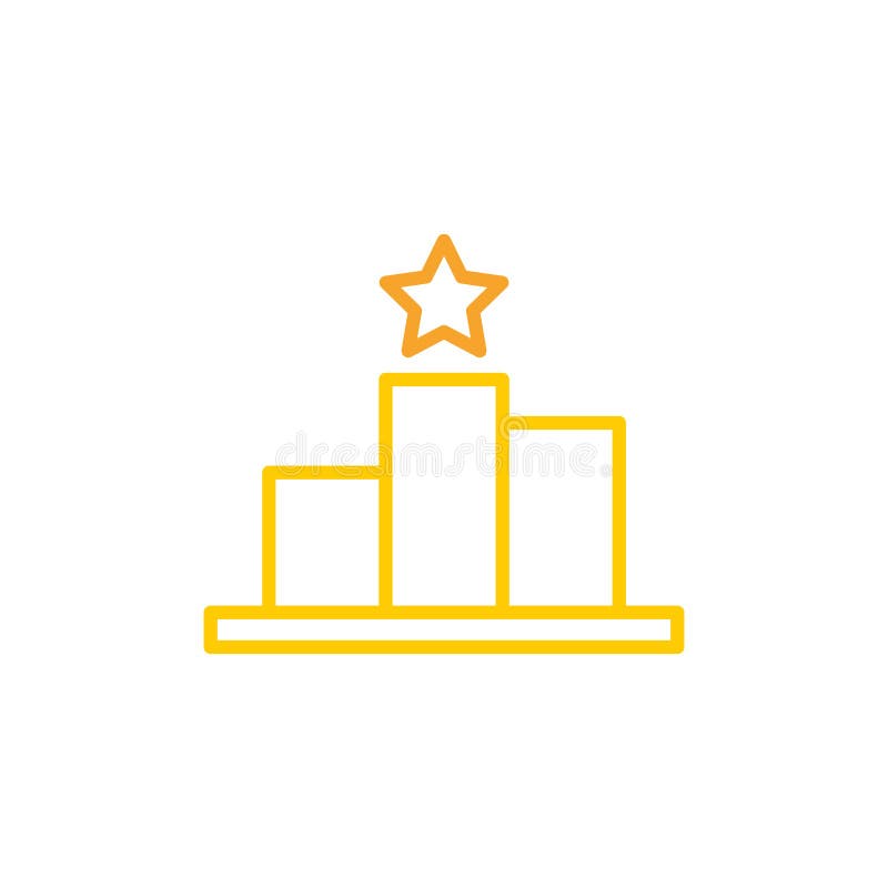 Ranking Vector Icon Logo Design Stock Vector - Illustration of sign ...