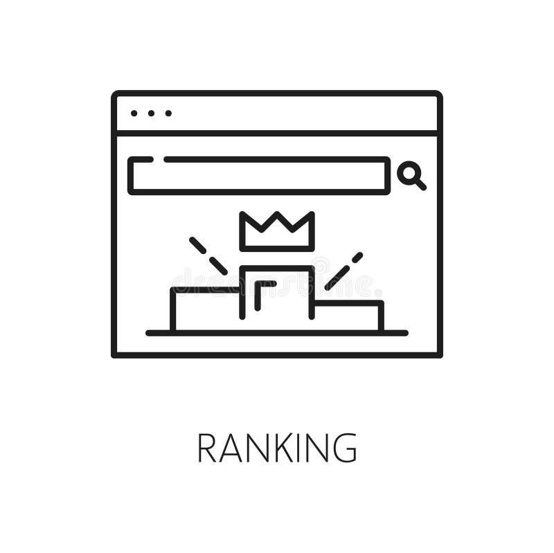 Ranking, Web Audit Icon, Website Content Analytics Stock Vector ...