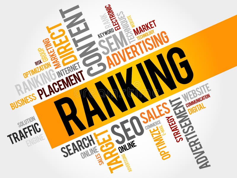 Ranking word cloud stock vector. Illustration of cloud - 223824547