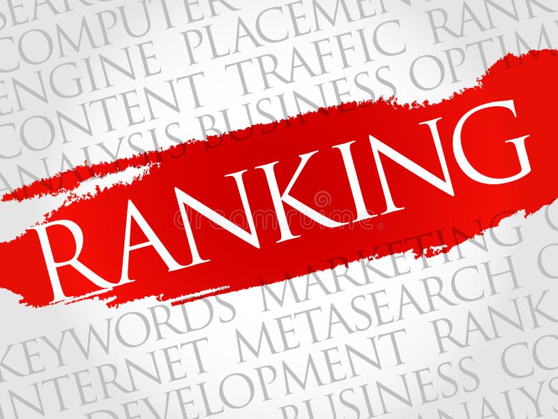 RANKING word cloud stock illustration. Illustration of keyword - 205713080