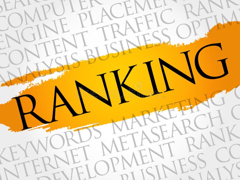 Ranking word cloud stock vector. Illustration of information - 207201096