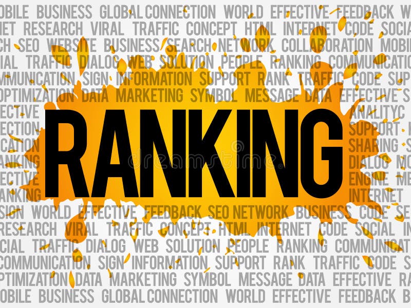 Ranking word cloud stock vector. Illustration of cloud - 223824547