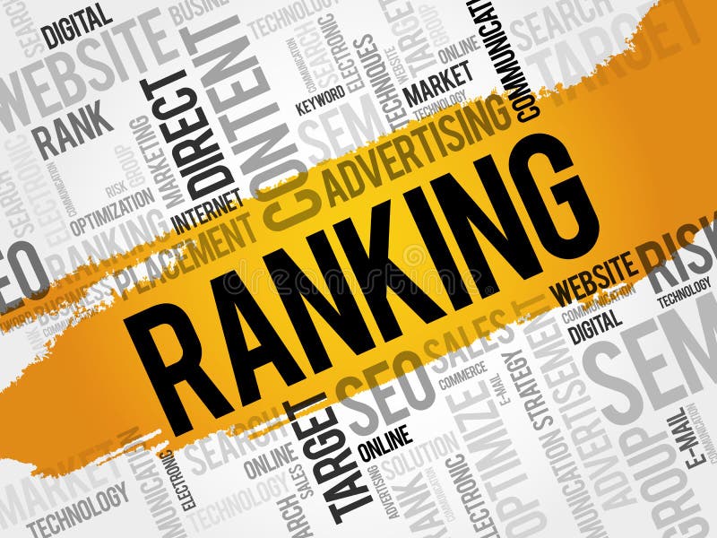 Ranking word cloud stock vector. Illustration of cloud - 223824547