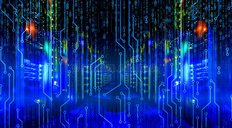 Ranks of Supercomputer Data Center in the Background Binary Circuit ...
