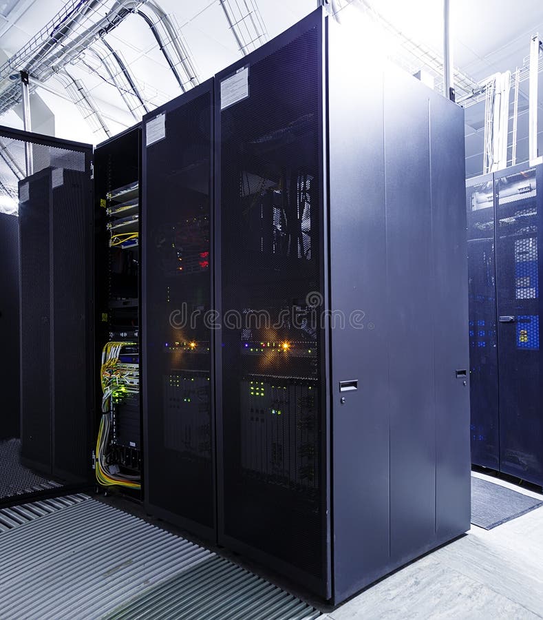 Ranks Supercomputers in Server Room Stock Photo - Image of ...