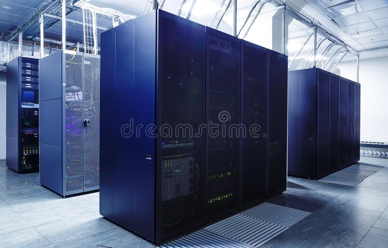 Ranks Supercomputers in the Server Room Stock Image - Image of ...