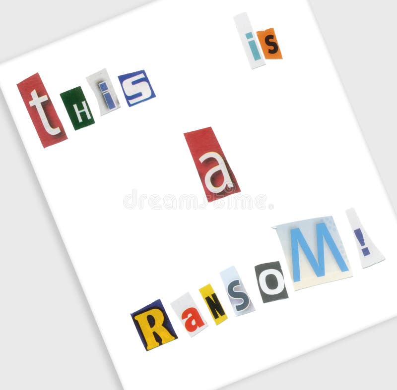 Ransom stock photo. Image of colorful, threat, letters - 14509076