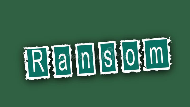 Ransom Note Animated Text on Torn Paper Stop Motion Effect Green Stock ...
