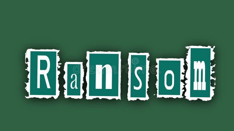 Ransom Note Animated Text on Torn Paper Stop Motion Effect Green Stock ...
