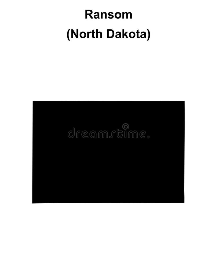 Ransom outline map stock vector. Illustration of silhouette - 361724816