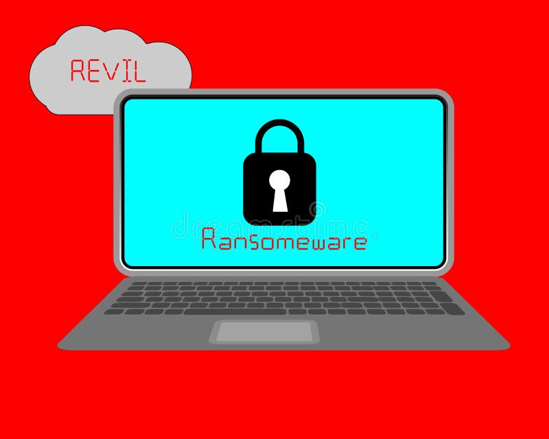 Ransomware As a Services Attack Stock Vector - Illustration of network ...