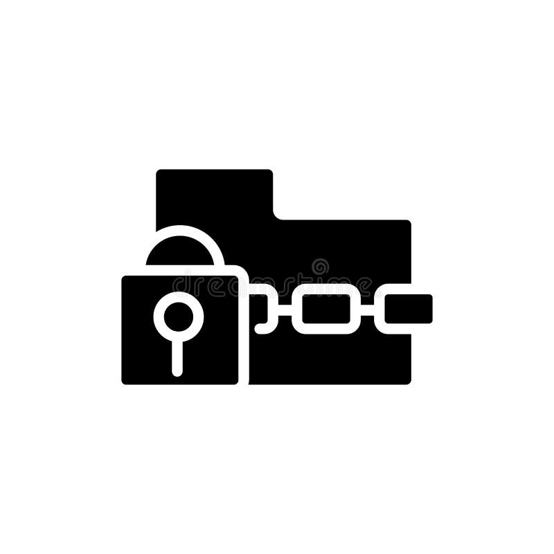 Ransomware Black Glyph Icon Stock Illustration - Illustration of clip ...