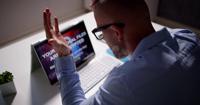 Ransomware Malware Cyber Attack Stock Photo - Image of breach, screen ...