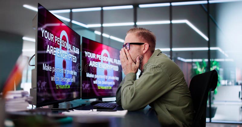 Ransomware Malware Cyber Attack Stock Photo - Image of security ...