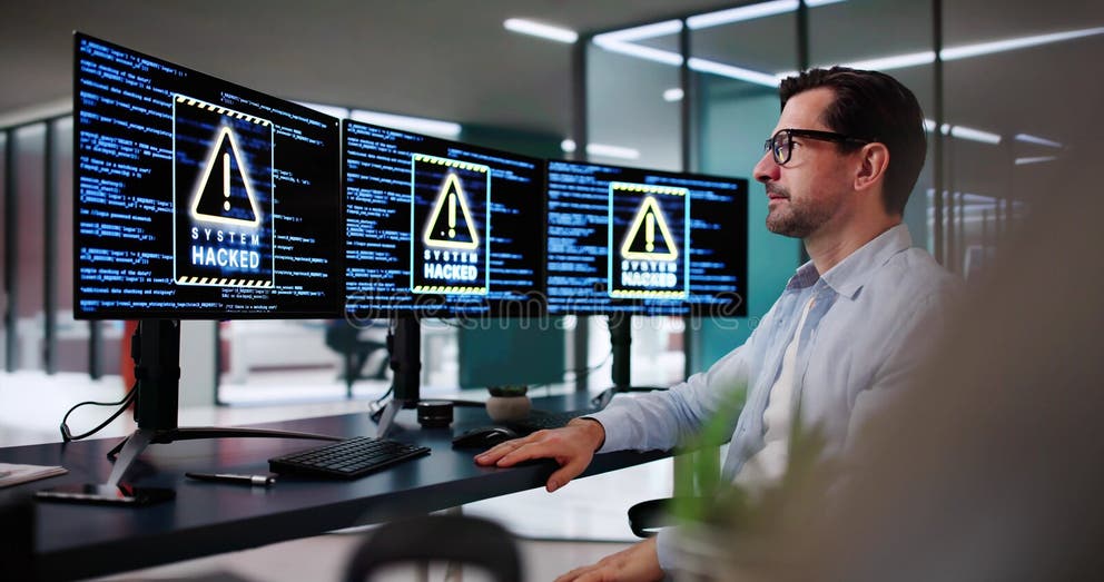 Ransomware Malware Cyber Attack Stock Image - Image of file, secure ...