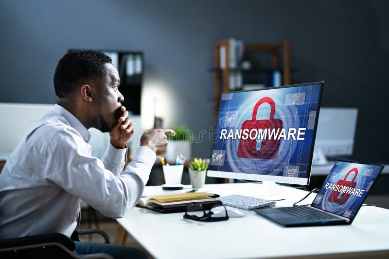 Ransomware Malware Cyber Attack Stock Image - Image of data, disabled ...