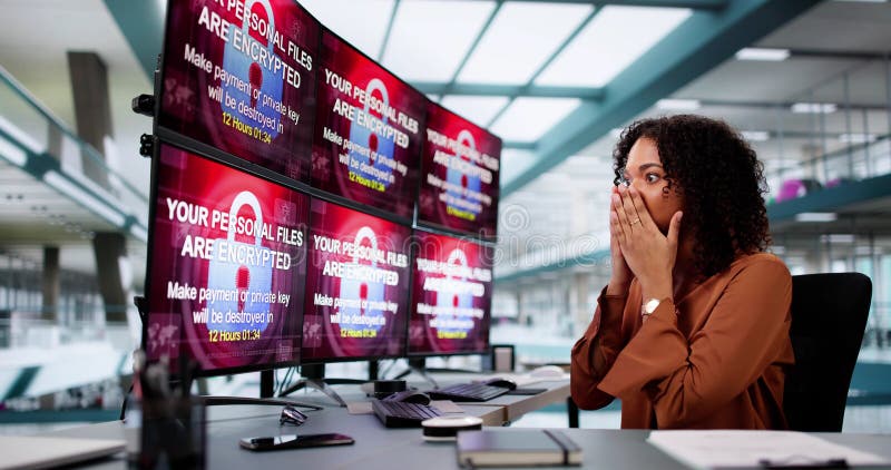 Ransomware Malware Cyber Attack Stock Image - Image of hacking, computer: 366452451