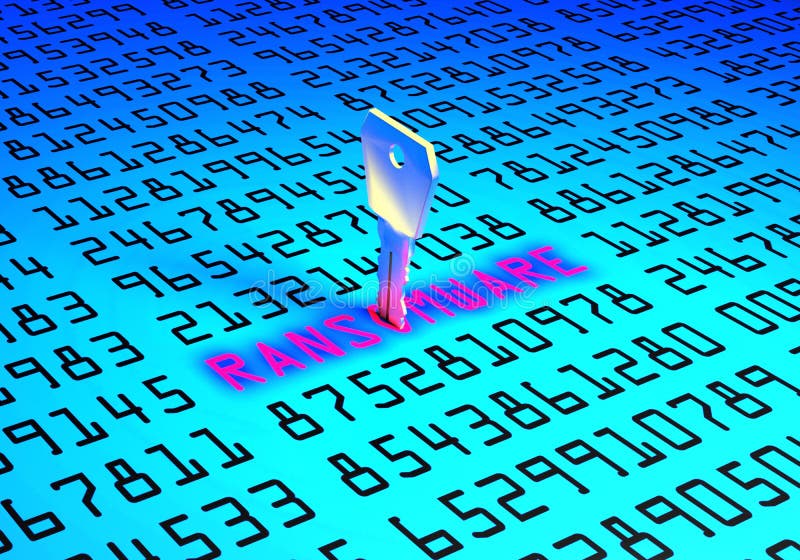Ransomware Virus Hacked Computer Key Stock Photo - Image of banking ...