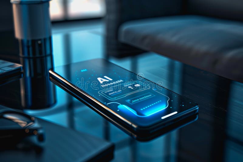 Ransparent Smartphone Display on with AI Text To the Screen for ...