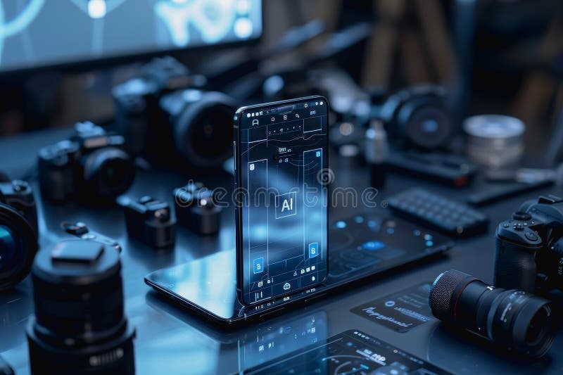 Ransparent Smartphone Display on with AI Text To the Screen for ...