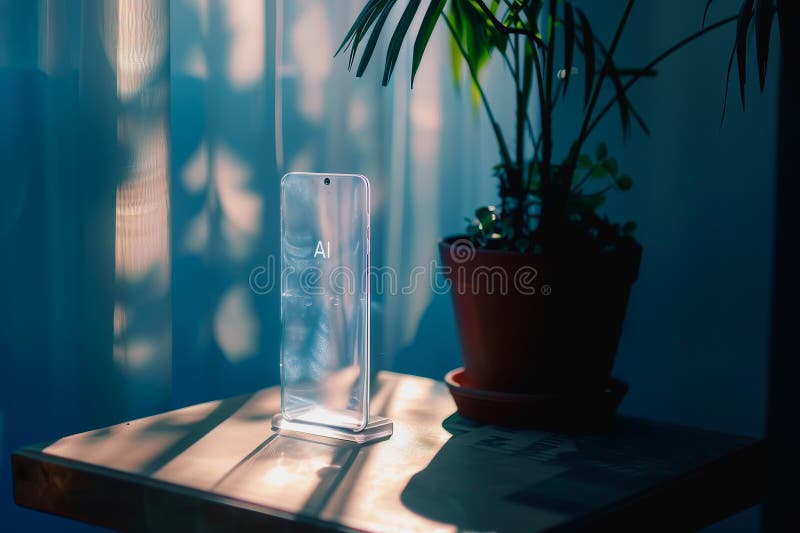 Ransparent Smartphone Display on with AI Text To the Screen for ...