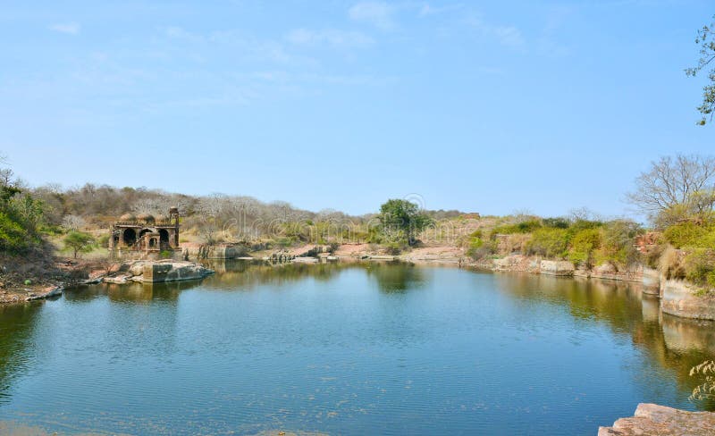 Ranthambhore Fort. stock photo. Image of architecture - 30077350