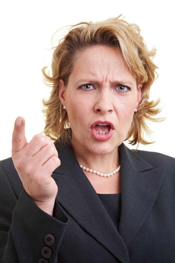 Ranting business woman stock image. Image of angry, anger - 12471271