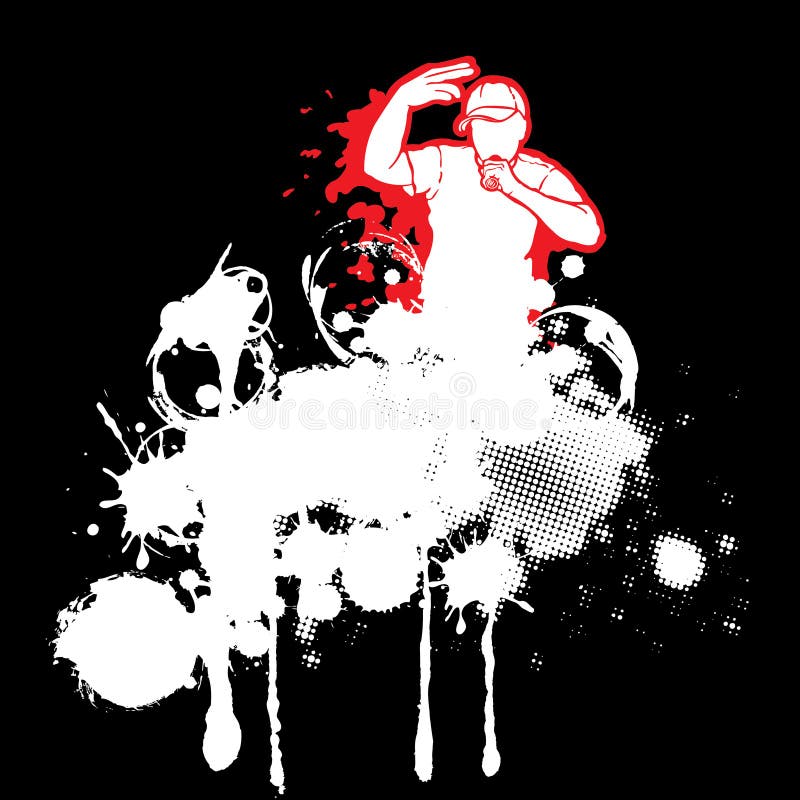 Rap Artist Vector Illustration Stock Vector - Illustration of ...