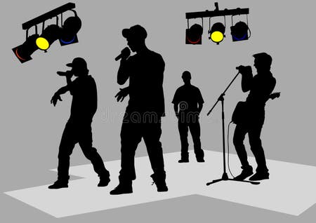 Rap concert stock vector. Illustration of concepts, gangsta - 10186842