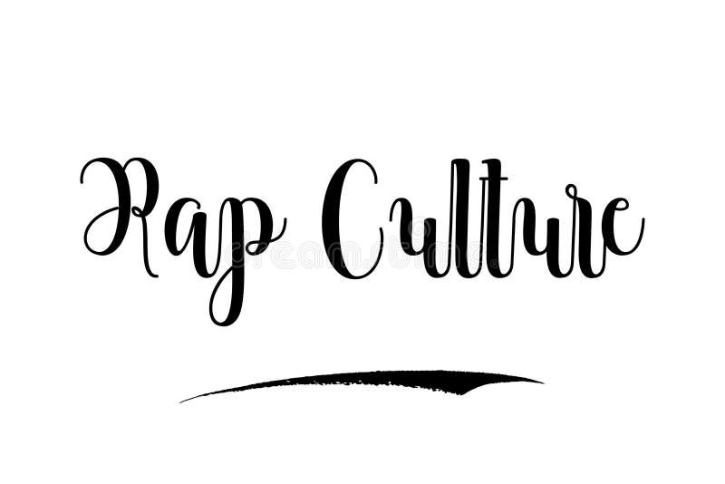 Rap Culture Typography Lettering Text Vector Design Quote Stock Vector ...