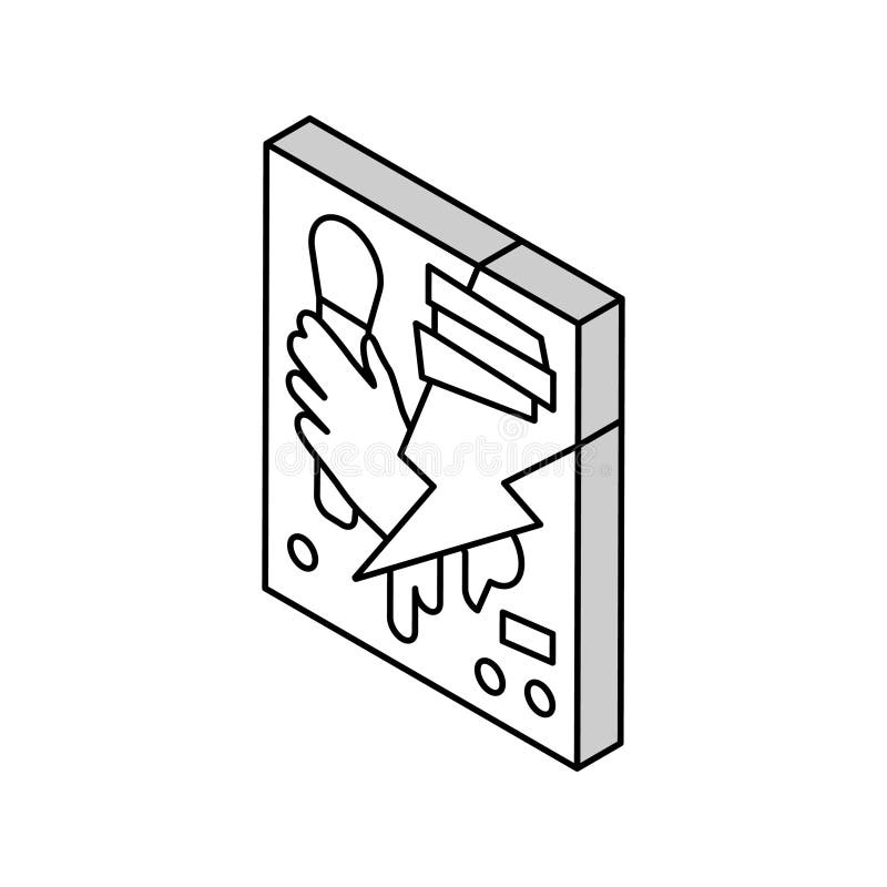 Rap Disco Party Isometric Icon Vector Illustration Stock Vector ...