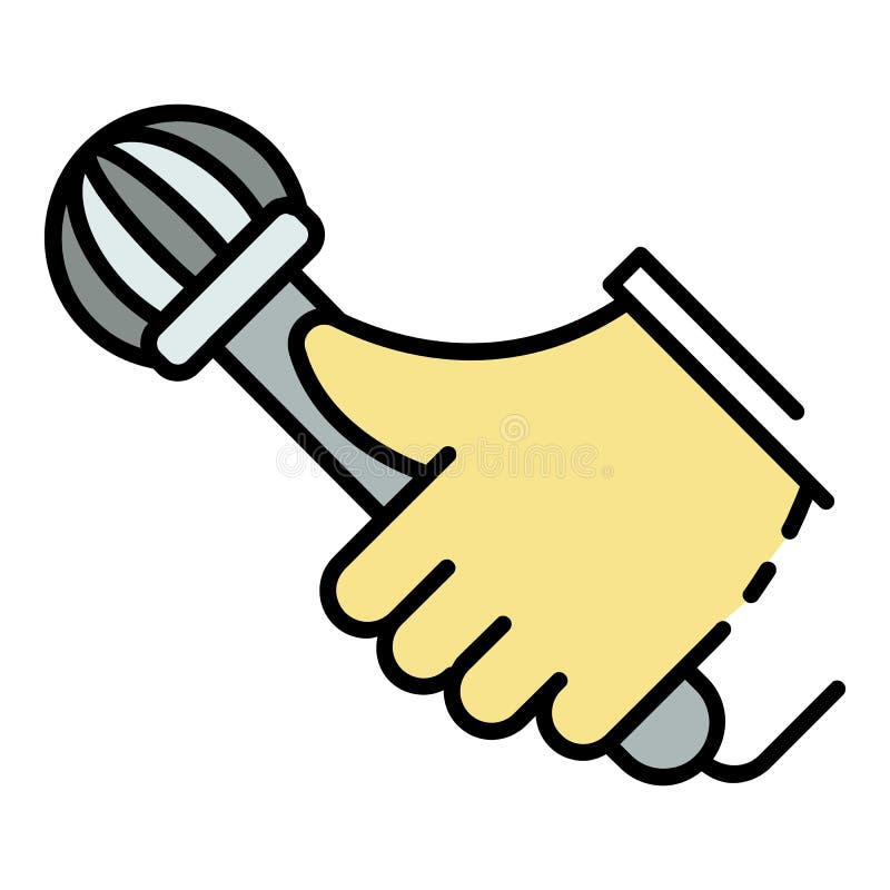 Microphone Icon, Cartoon Style Stock Vector - Illustration of blog ...