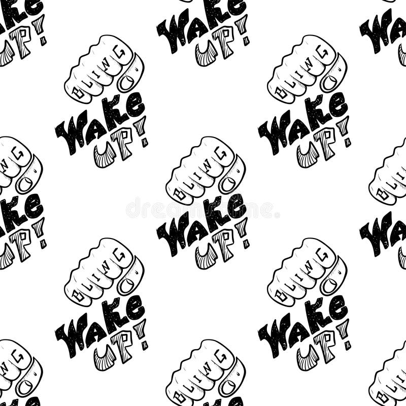 Rap Music. Hip Hop Doodle Pattern with Rap Attributes Stock Vector ...