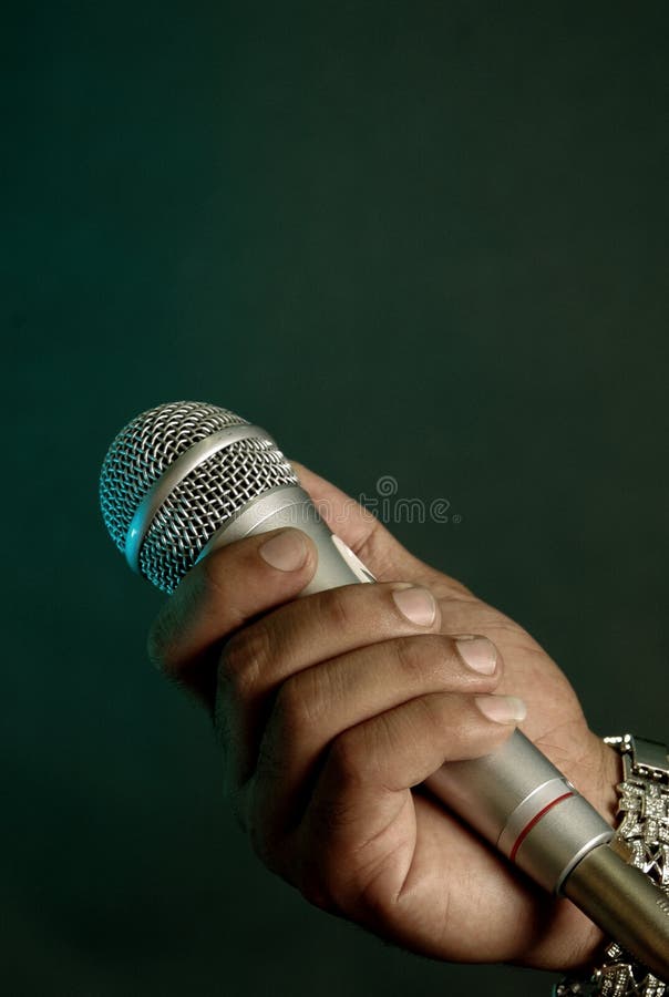 Rap singer stock photo. Image of microphone, male, hand - 1071490