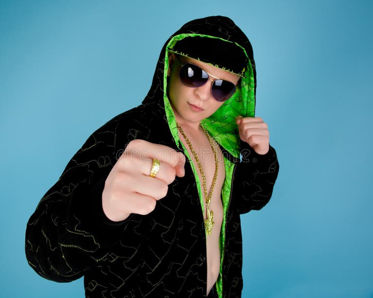 Rap singer stock photo. Image of actor, activity, green - 13526706