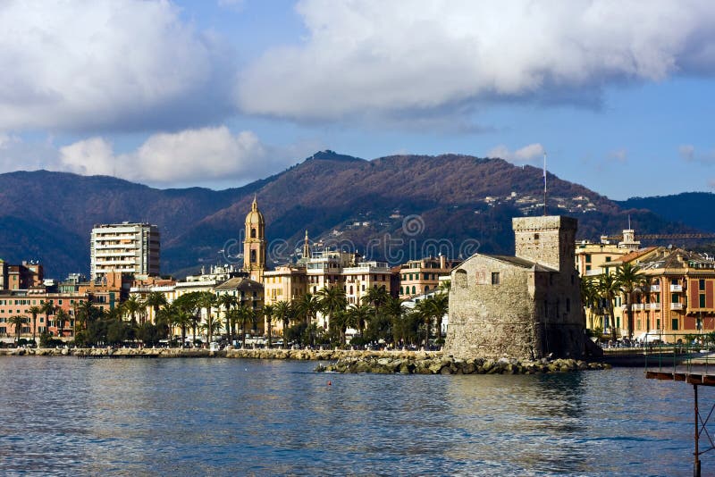 Rapallo stock photo. Image of italian, italy, travel, hill - 9638906
