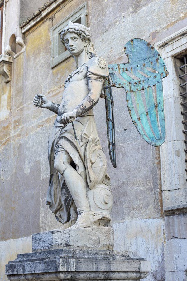 Raphael of Montelupo Michael Archangel 1544 Stock Photo - Image of ...