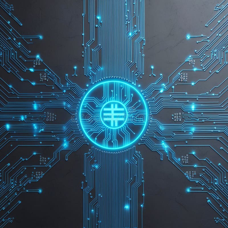 Digital Tech Background stock illustration. Illustration of digitally ...