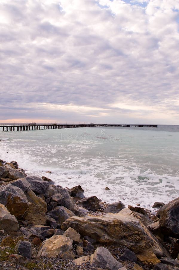 Rapid Bay Jetty stock image. Image of froth, jetty, coast - 1123549