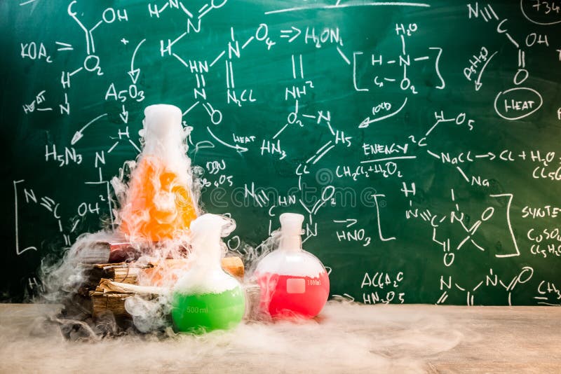 Rapid Chemical Reaction on Chemistry Lessons in School Stock Photo ... Rapid Chemical Reaction on Chemistry Lessons in School Stock Photo ...