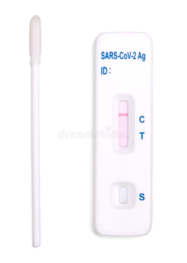 Rapid Covid-19 Strip Test - Negative Tested Stock Photo - Image of ...