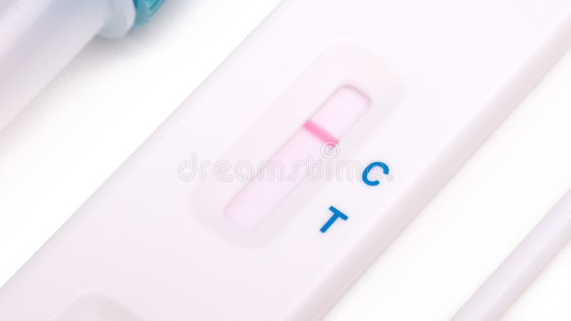 Rapid Covid-19 Strip Test - Negative Tested Stock Photo - Image of test ...