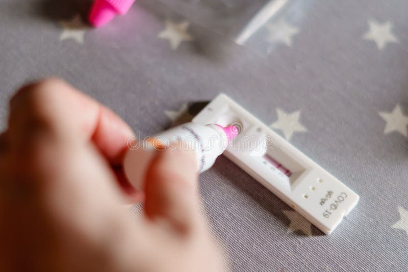 Rapid COVID-19 Test To Detect Specific IgM and IgG Antibodies Stock ...